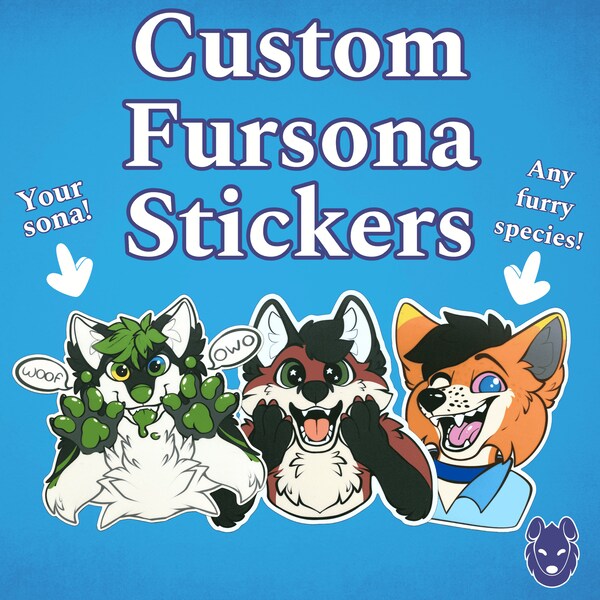 Furry Sticker - Etsy