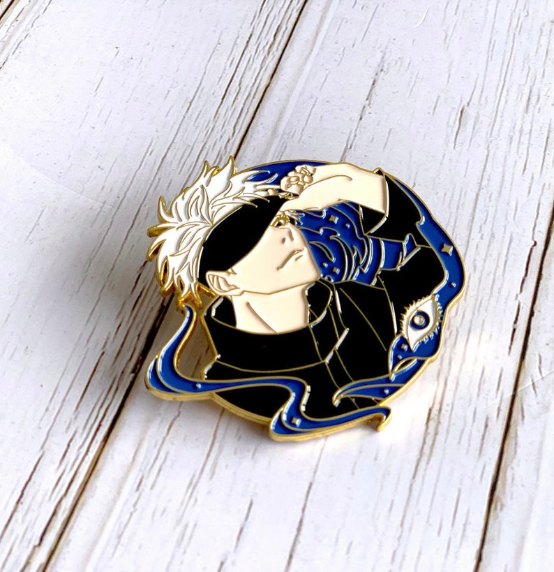 Jujutsu Kaisen Gojo Satoru Enamel Pin Anime Pin Etsy