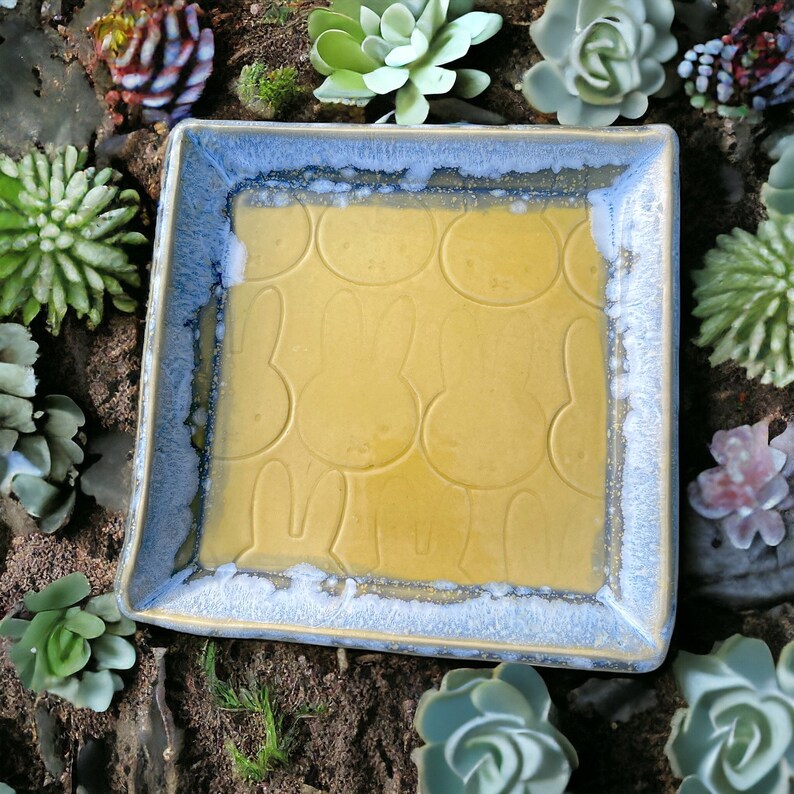 Perfect Handmade Sandwich Plate , Oven Safe Pottery Plate With Bunny ...