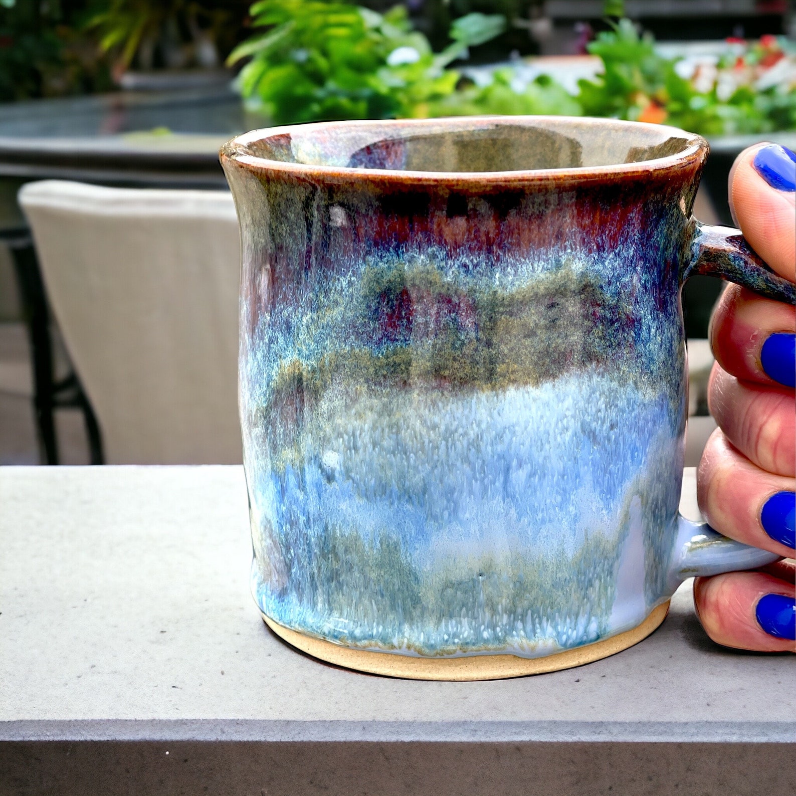 Handmade Ceramic Mugs Earthen and Lava and Ocean and Lava Colours ...