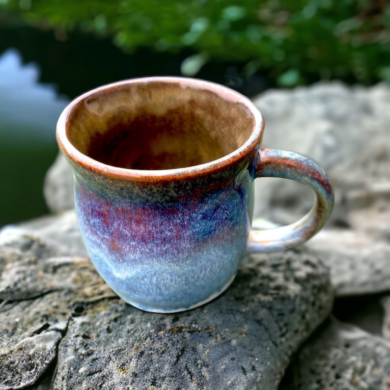 Handmade Ceramic Mugs Earthen and Lava and Ocean and Lava Colours ...