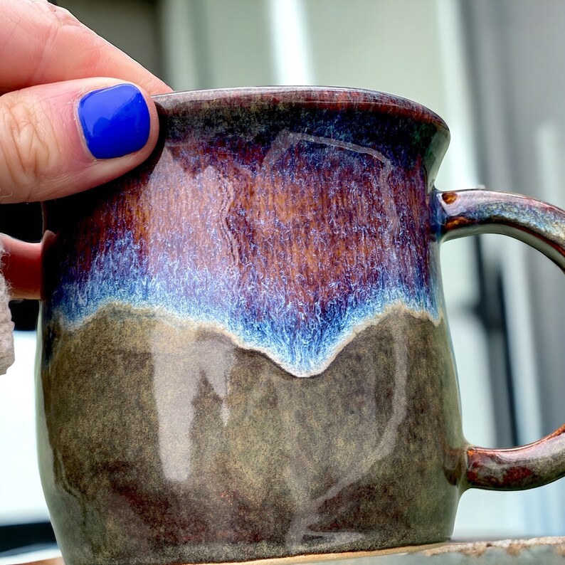 Handmade Ceramic Mugs Earthen and Lava and Ocean and Lava Colours ...
