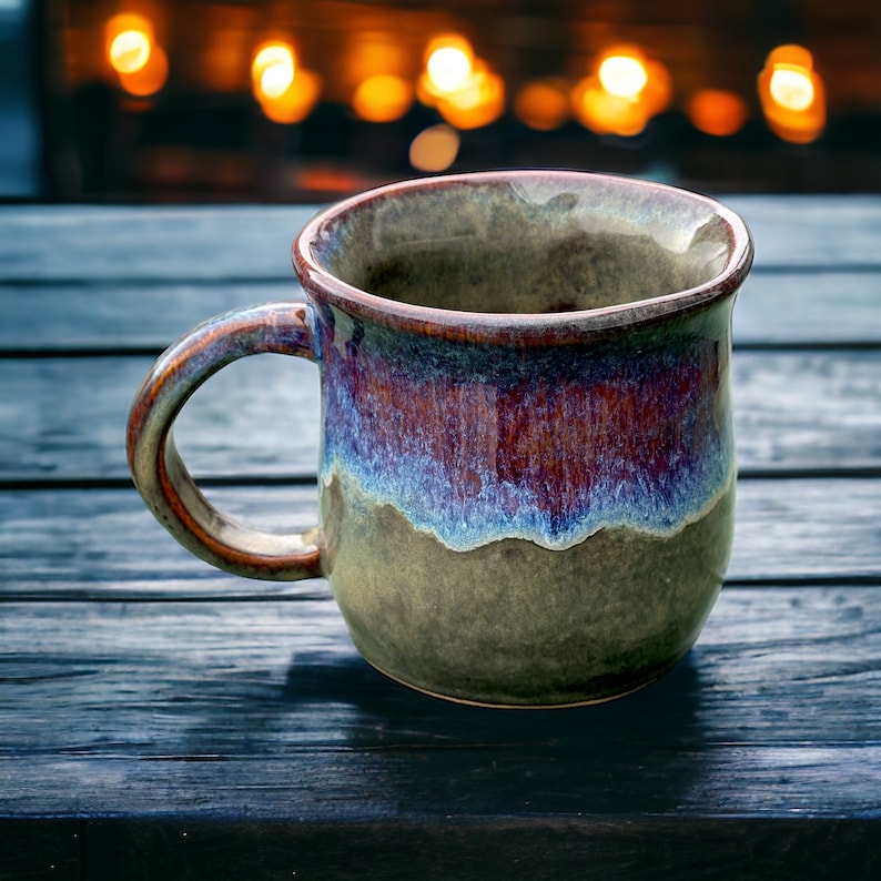 Handmade Ceramic Mugs Earthen and Lava and Ocean and Lava Colours ...
