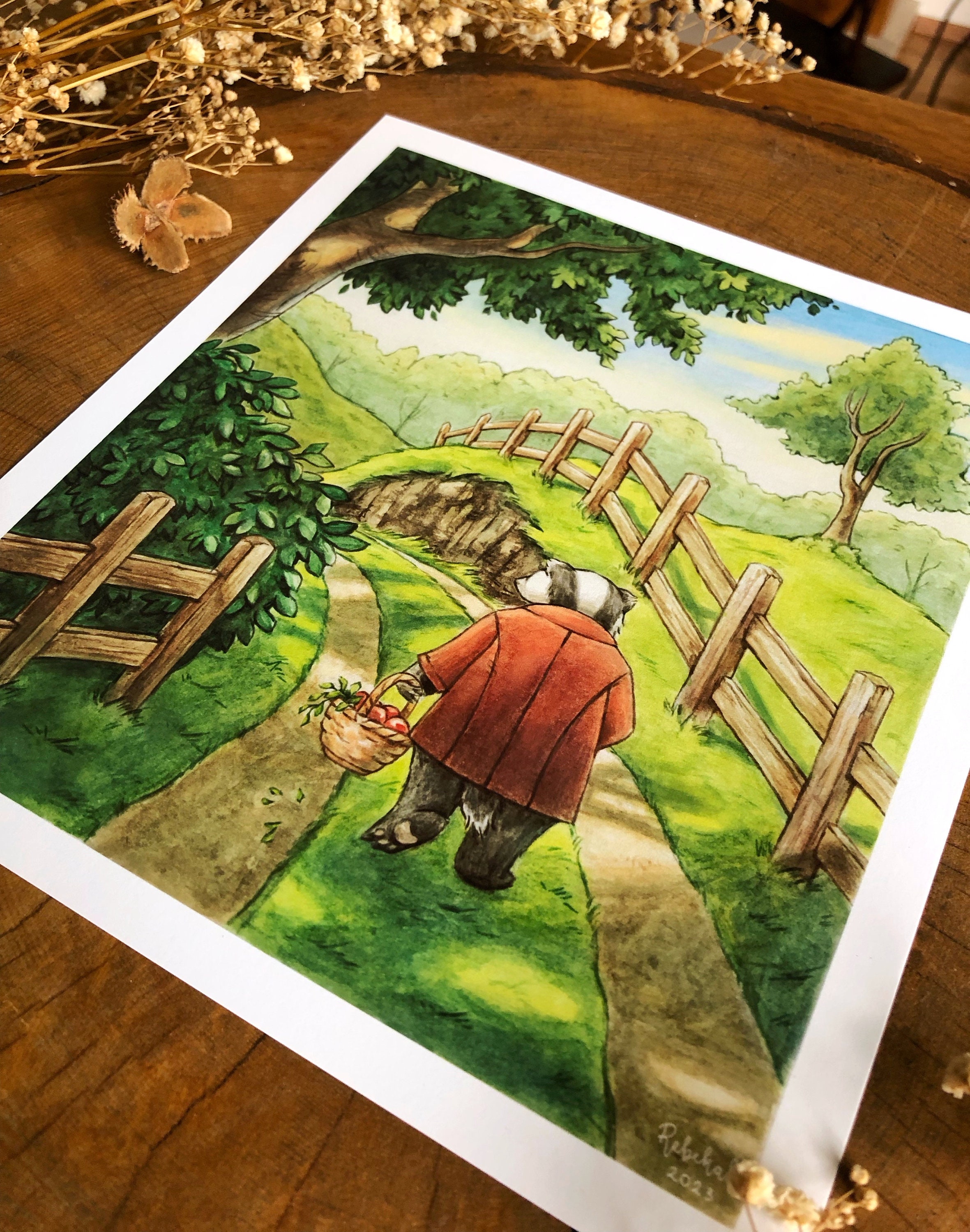 Billy Burrows Art Print Watercolour Painting Nursery Wall - Etsy