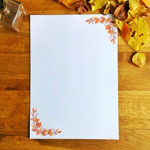 Autumn Leaves Letter Writing Paper Digital Download JW Letter Writing ...