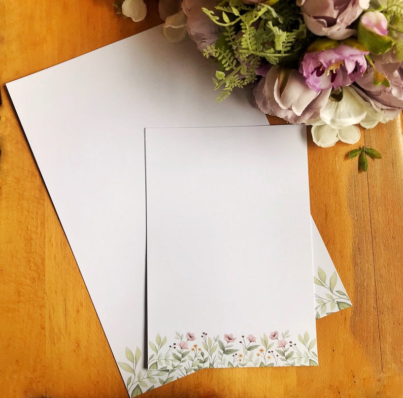 Spring Bloom Writing Paper A4 and A5 Sizes | Etsy