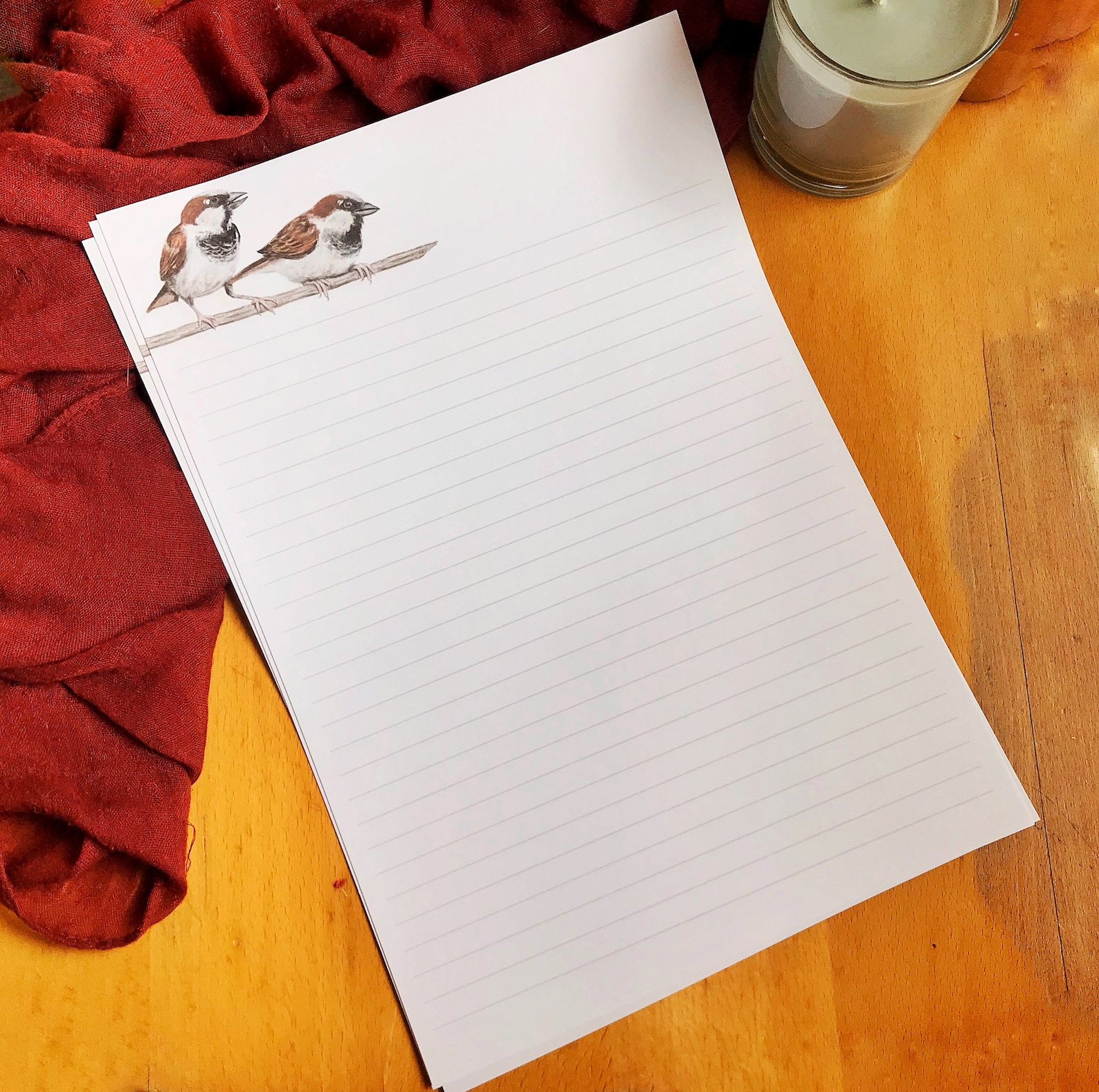 Sparrows Writing Paper A4 and A5 Sizes - Etsy Canada