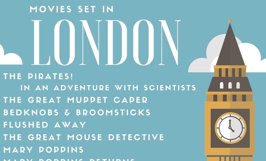 London Movies Checklist - Etsy