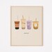 Neutral Bubble Tea Wall Décor Modern Boba Tea Artwork Printable Bubble ...