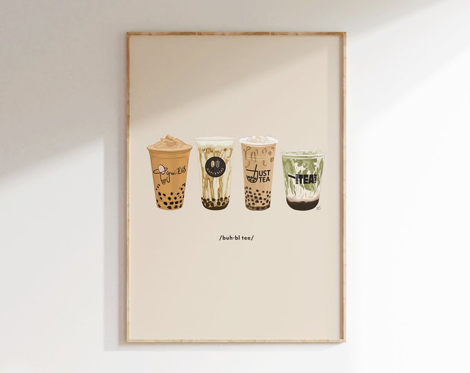 Bubble Tea Origami | Boba Tea Printable | Template Digital Download ...