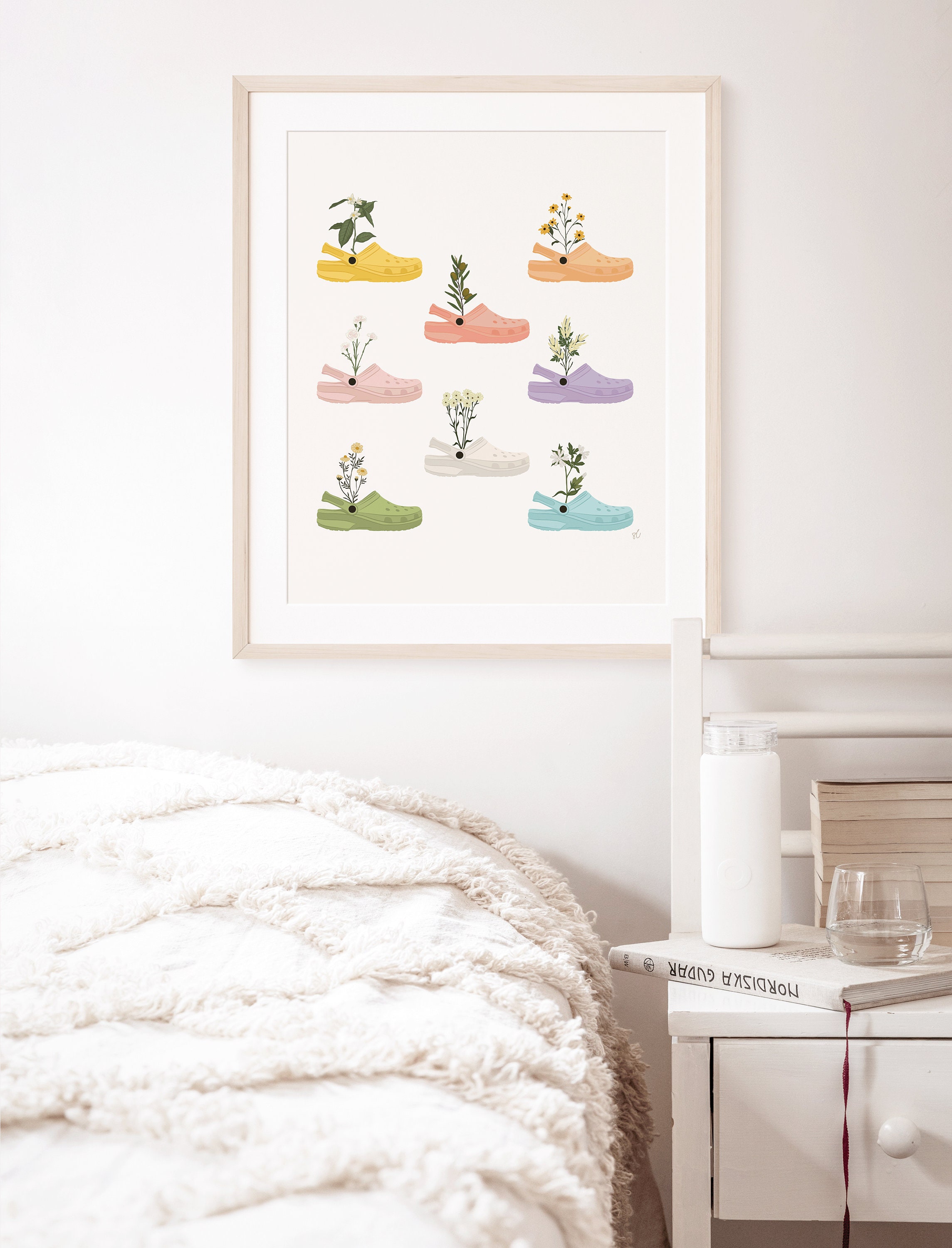 Clog X Flower Digital Illustration | Shann.creative | Sneaker ...