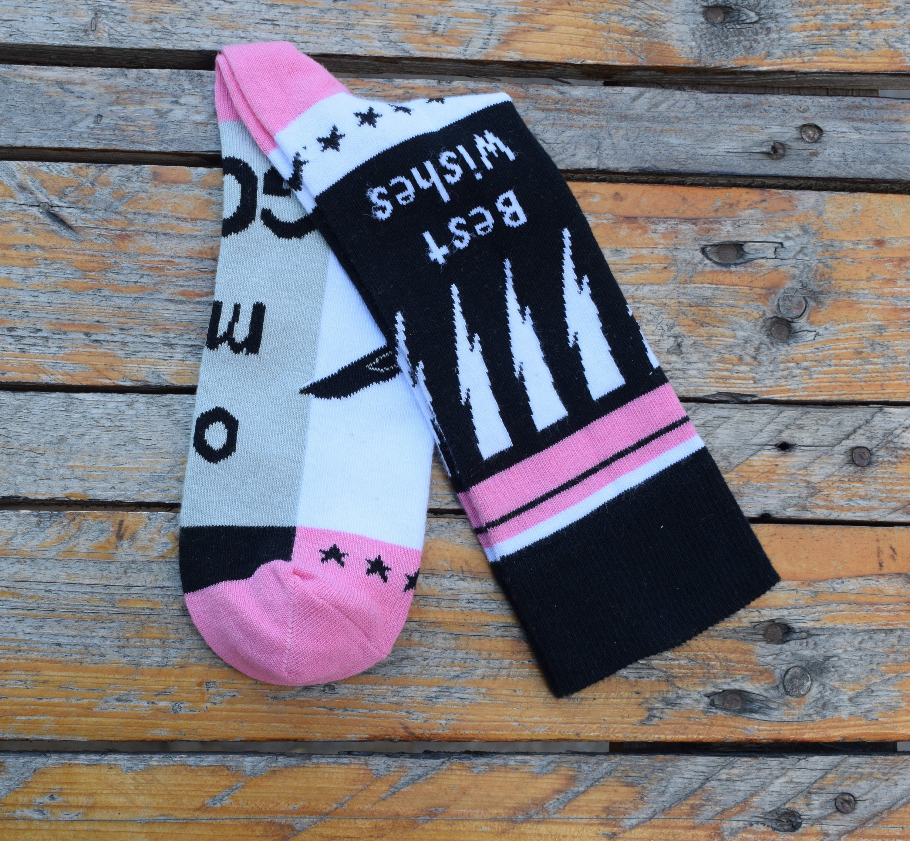 Cool Crow Socks Gift Socks Custom Socks Crow Design Crow Design Socks ...