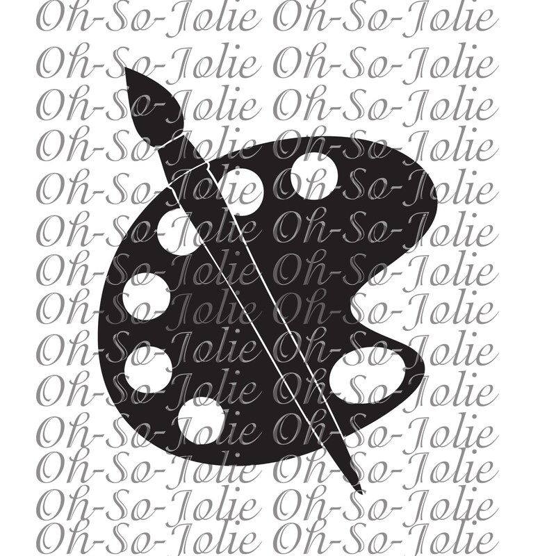 Paint Palette Svg - Etsy