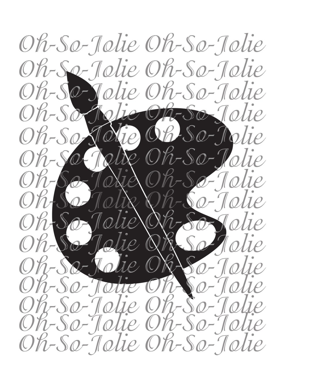 Digital SVG, Paint Palette , SVG, Pdf, Png, Jpg, Cricut - Etsy