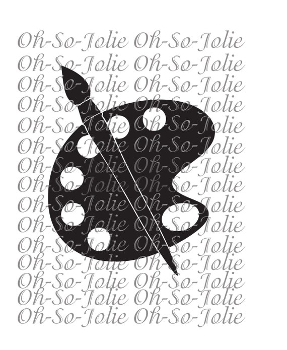 Digital SVG Paint Palette SVG Pdf Png Jpg Cricut | Etsy