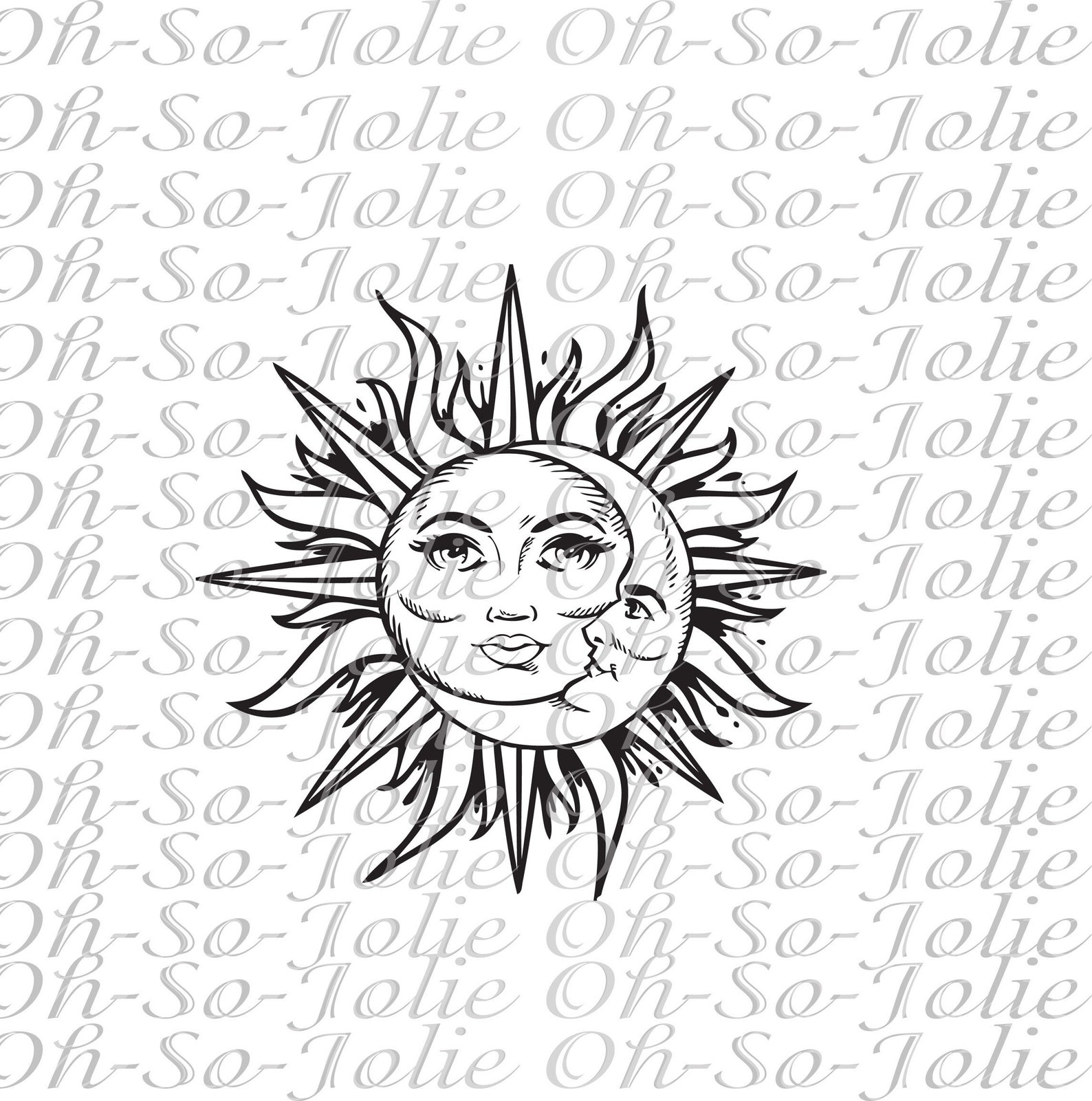 Digital SVG, Sun Face , SVG, Pdf, Png, Jpg, Cricut - Etsy