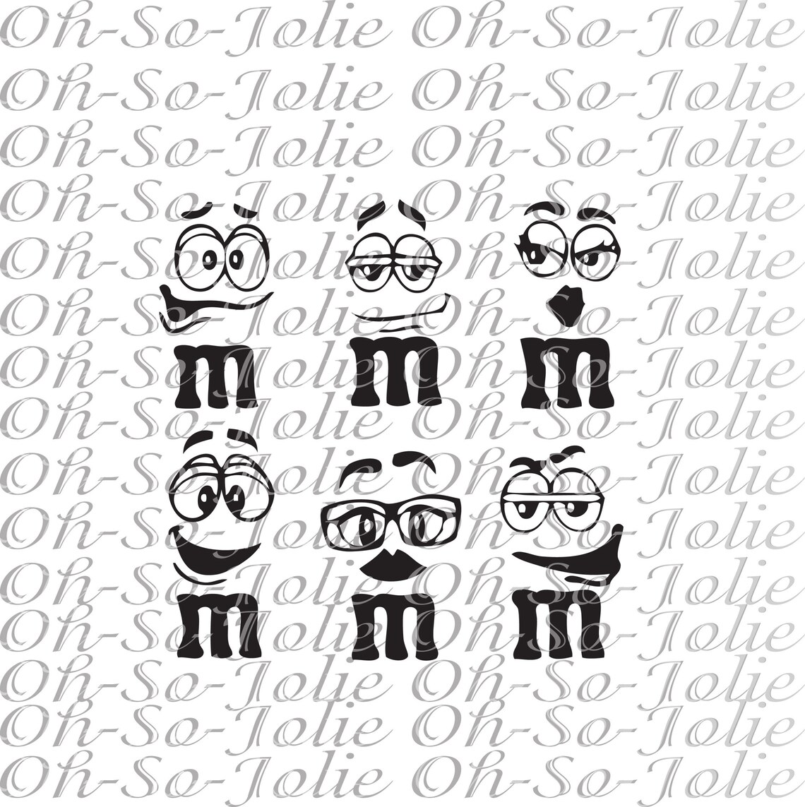 Digital SVG, Faces , SVG, Pdf, Png, Jpg, Cricut - Etsy