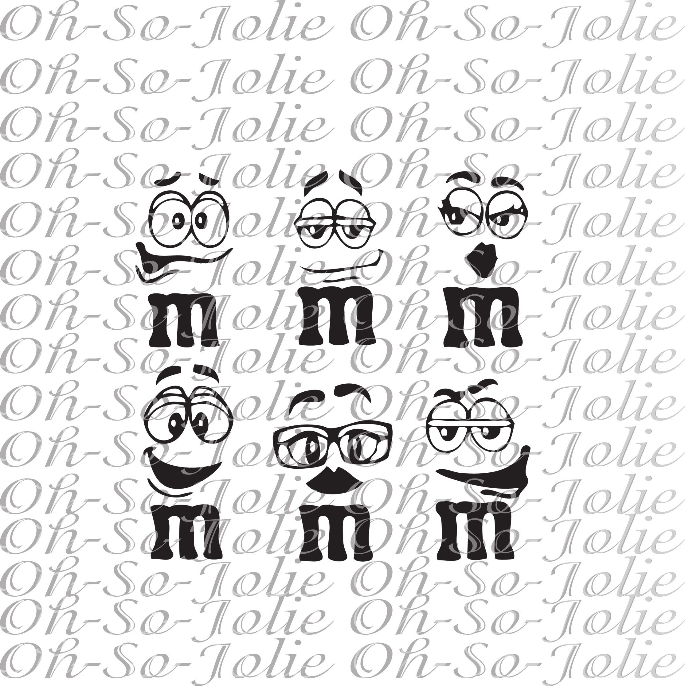 Digital SVG, Faces , SVG, Pdf, Png, Jpg, Cricut - Etsy