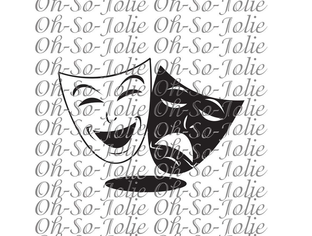 Digital SVG, Theater Masks , SVG, Pdf, Png, Jpg, Cricut - Etsy
