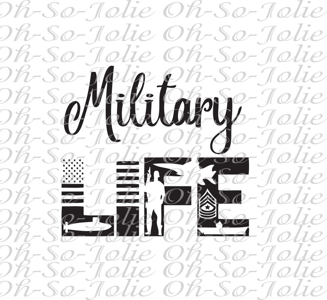 Digital SVG, Military Life , SVG, Pdf, Png, Jpg, Cricut - Etsy