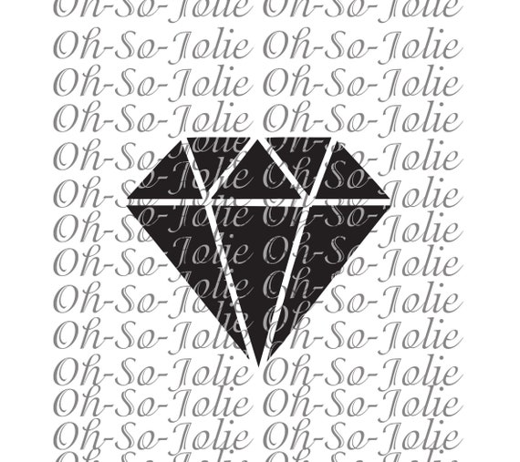 Digital SVG Diamond SVG Pdf Png Jpg Cricut - Etsy