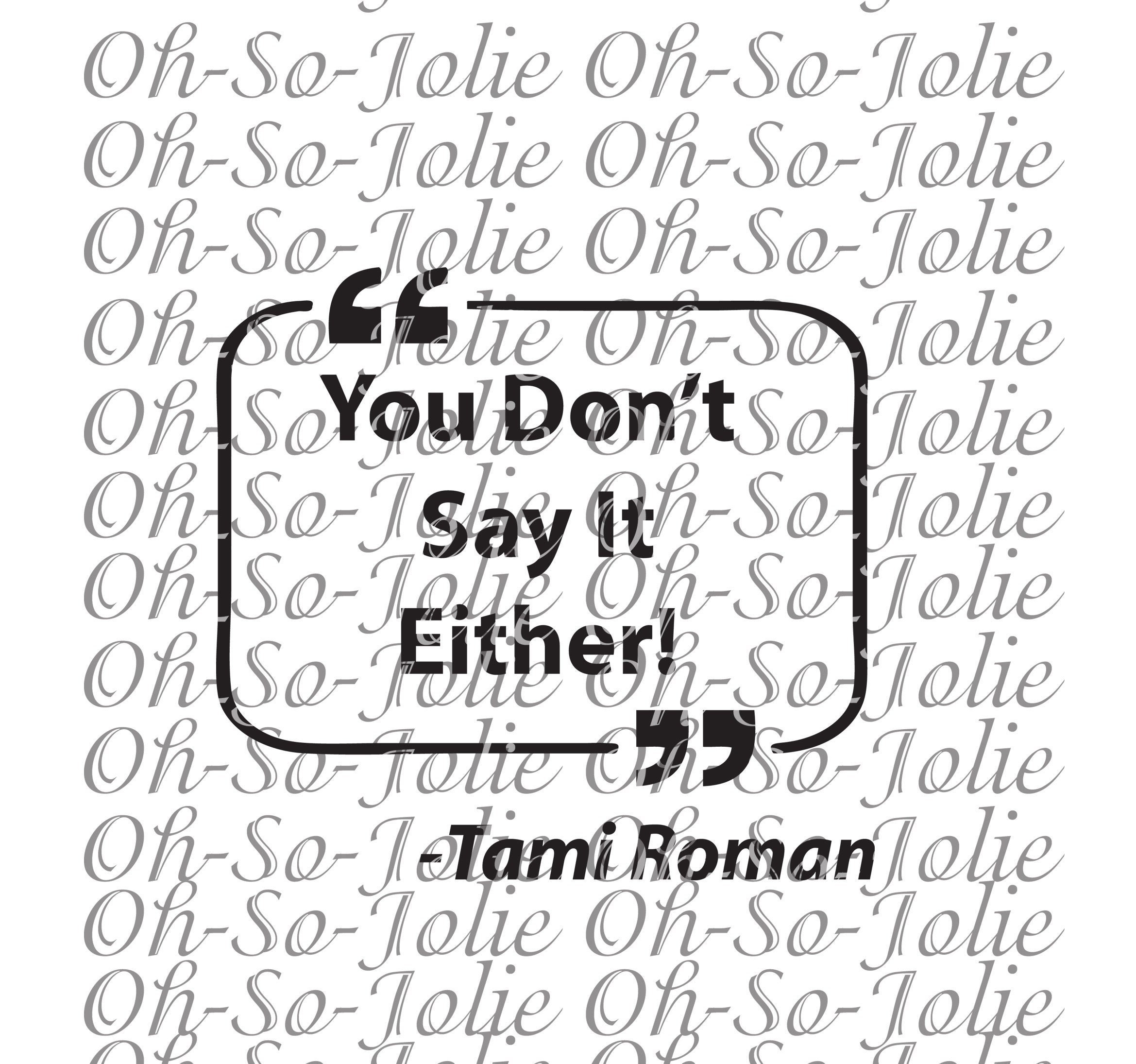 Digital SVG Tami Roman SVG Pdf Png Jpg Cricut - Etsy