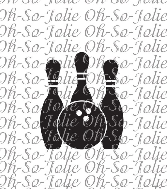 Digital SVG Bowling SVG Pdf Png Jpg Cricut | Etsy