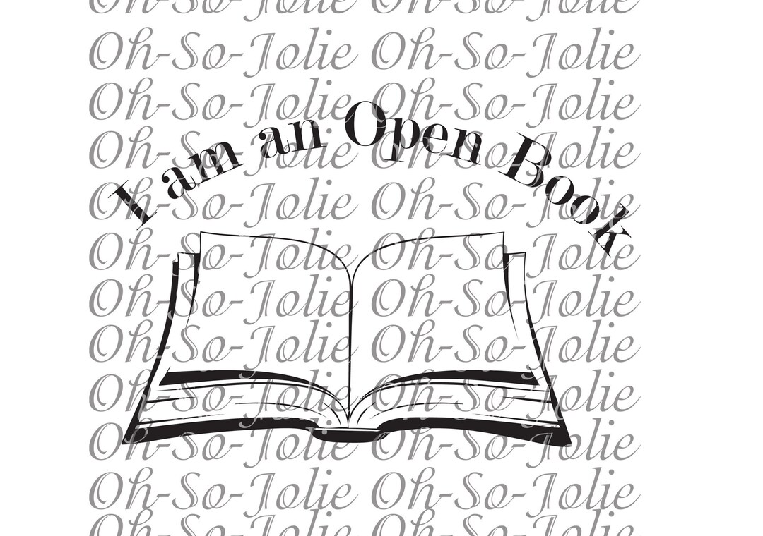 Digital SVG, I Am an Open Book , SVG, Pdf, Png, Jpg, Cricut - Etsy