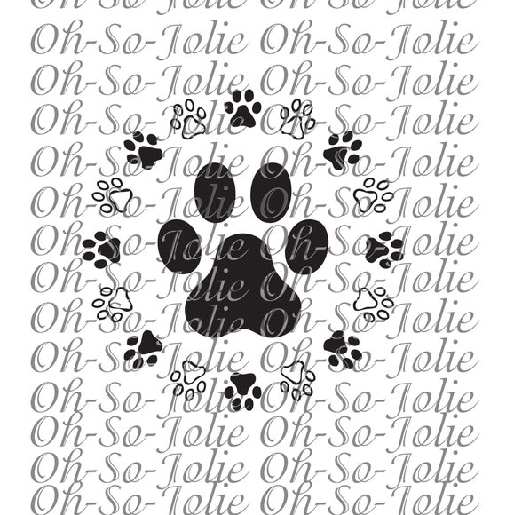 Digital SVG Dog Paws 2 SVG Pdf Png Jpg Cricut | Etsy