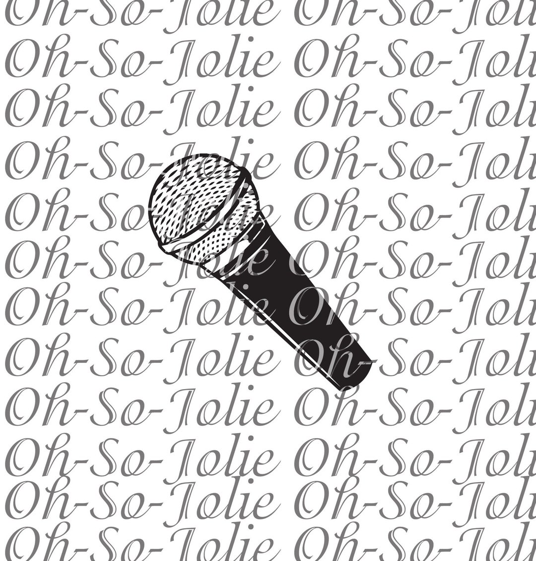 Digital SVG, Microphone , Singing, SVG, Pdf, Png, Jpg, Cricut - Etsy