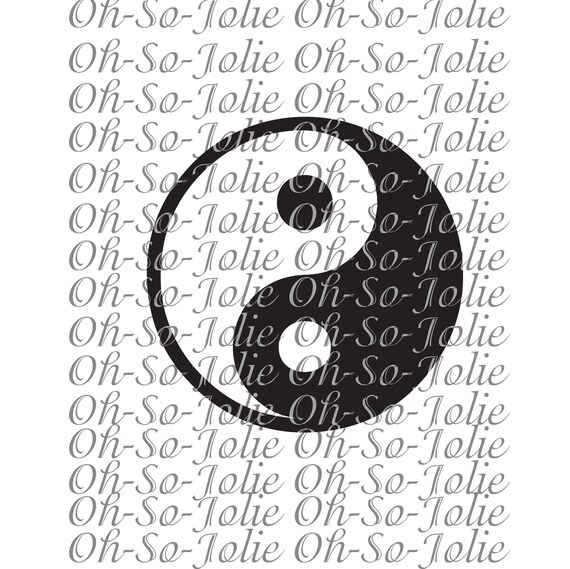 Digital SVG Yin Yang SVG Pdf Png Jpg Cricut | Etsy
