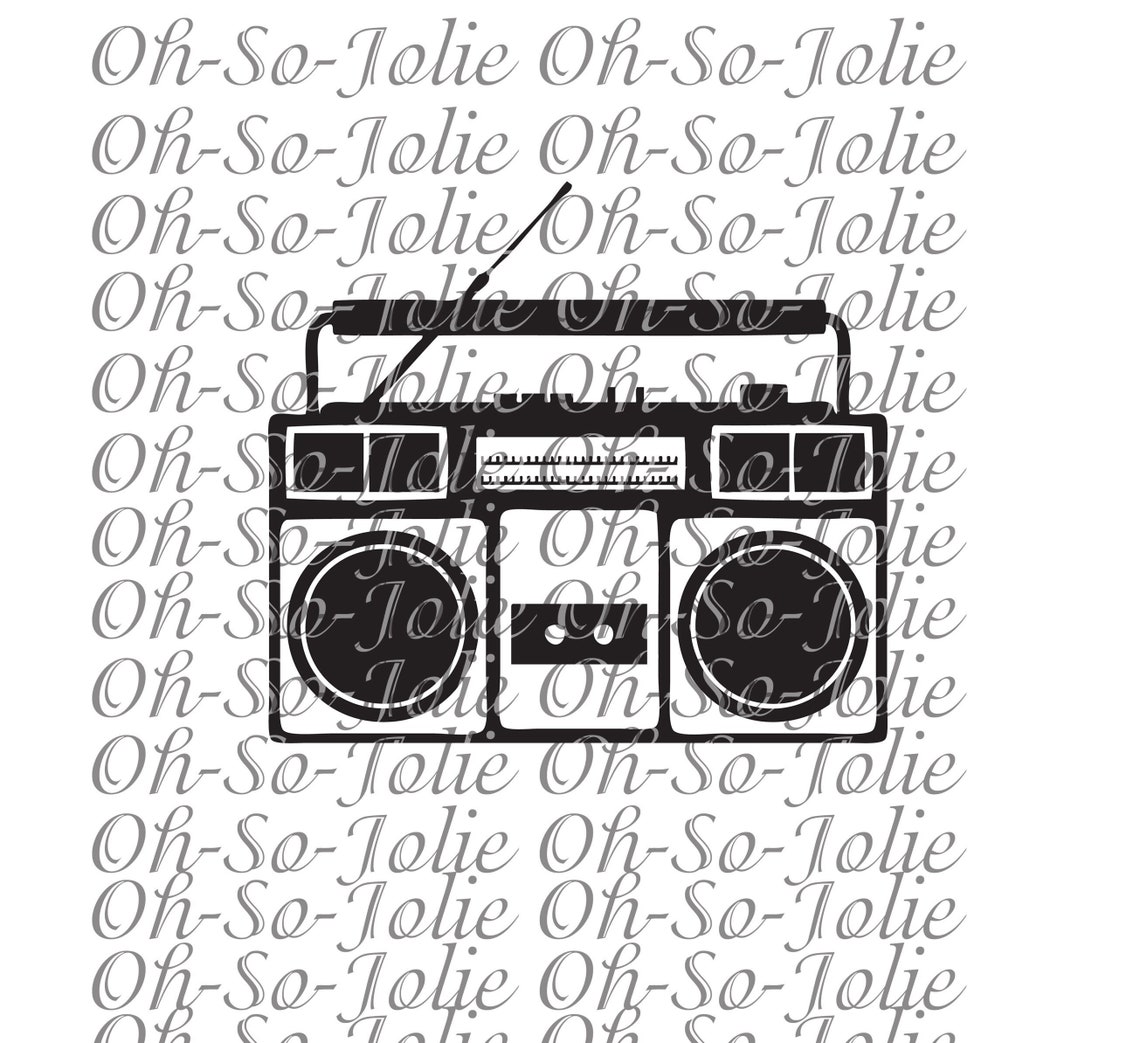 Digital SVG, Boombox , SVG, Pdf, Png, Jpg, Cricut - Etsy