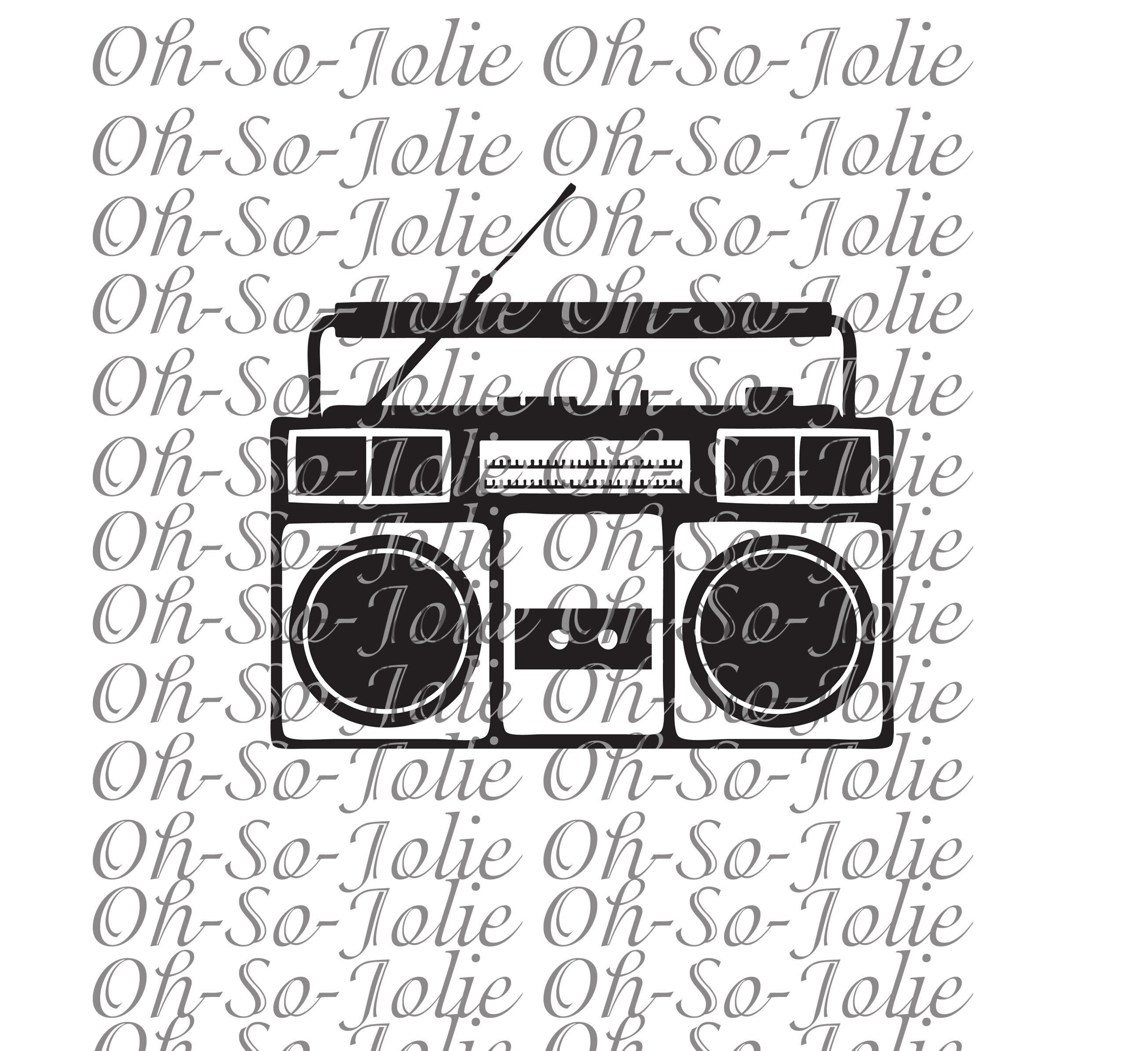 Digital SVG, Boombox , SVG, Pdf, Png, Jpg, Cricut - Etsy