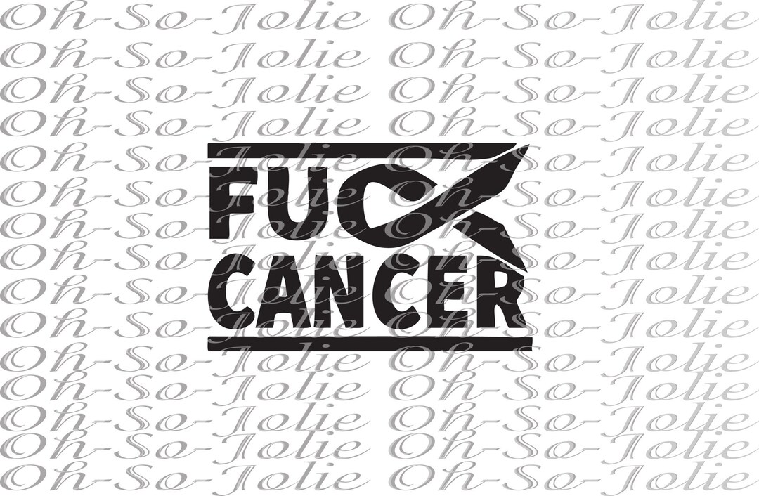 Digital SVG, F-cancer , SVG, Pdf, Png, Jpg, Cricut - Etsy