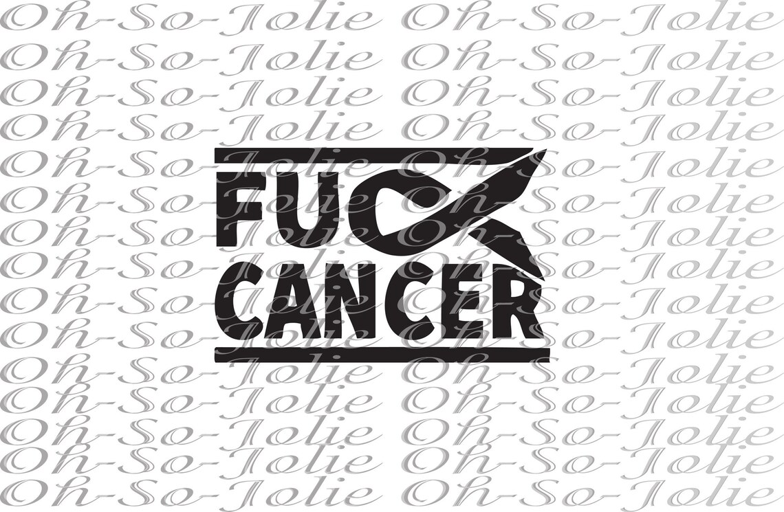 Digital SVG, F-cancer , SVG, Pdf, Png, Jpg, Cricut - Etsy