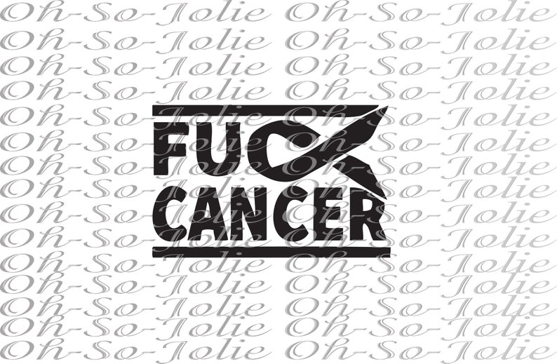 Digital SVG, F-cancer , SVG, Pdf, Png, Jpg, Cricut - Etsy