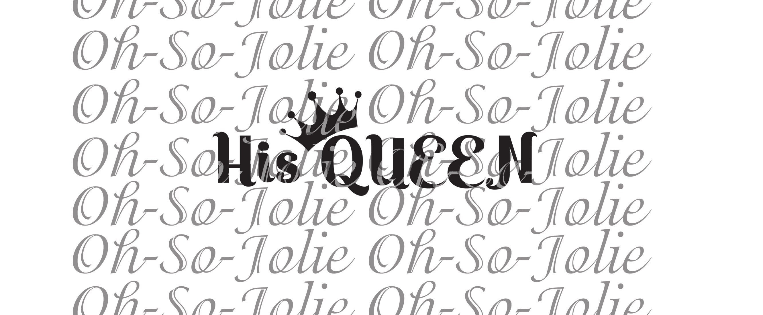 Digital SVG His Queen SVG Pdf Png Jpg Cricut - Etsy