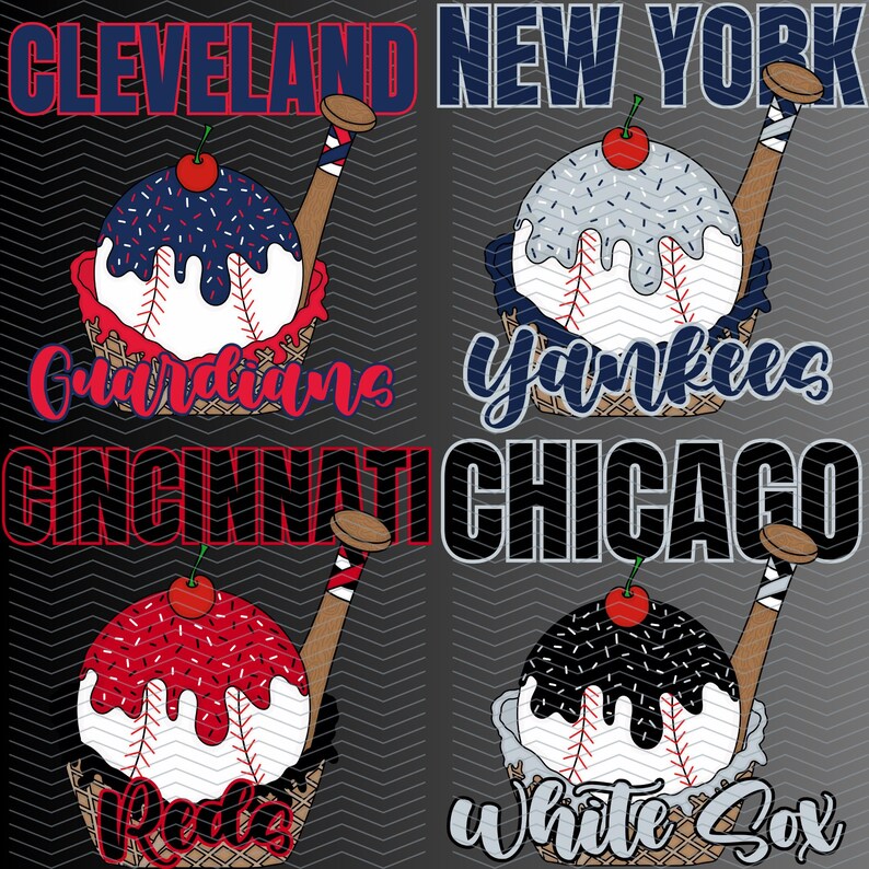 Baseball Team PNG Baseball Ice Cream DTF Game Day Sublimation All ...