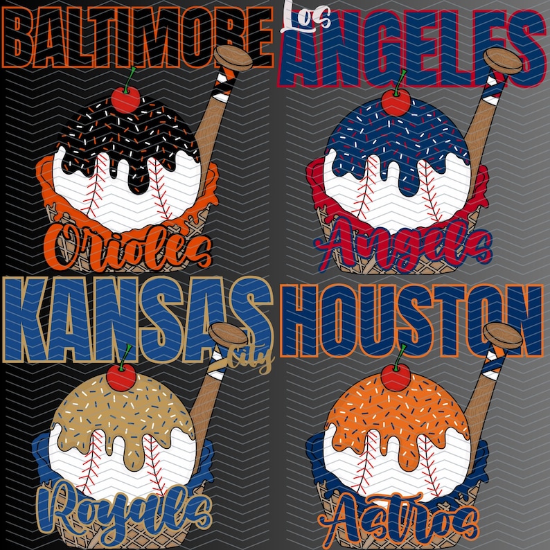 Baseball Team PNG Baseball Ice Cream DTF Game Day Sublimation All ...