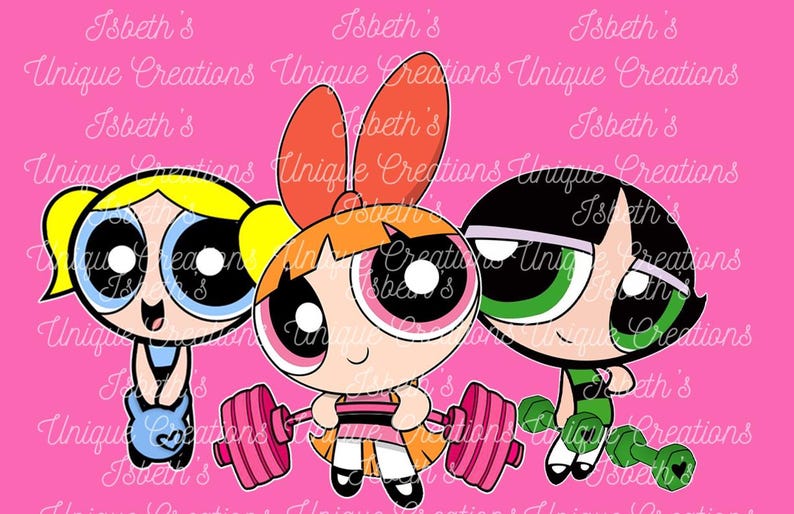 Fitness Powerpuff Girls - Etsy