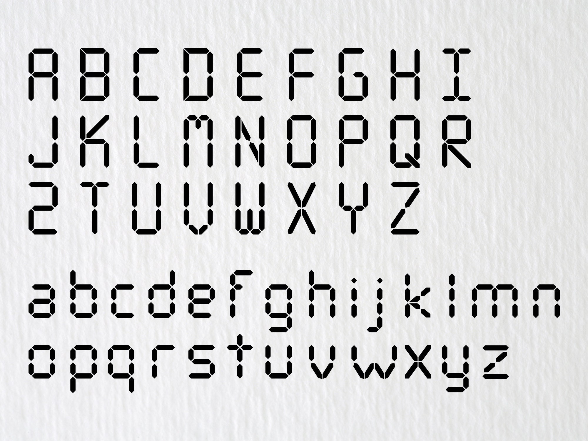 Alarm Clock Font, Clock Font, Digital Clock, Digital Font, Clock Font ...