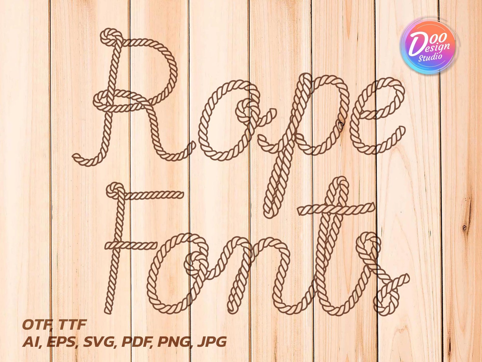 Rope Letters Svg, Fonts Cowboy Svg, Letters Commercial Pdf, Rope Svg ...