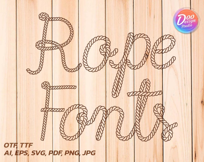 Desert Rope Typeface | Western Script Font - Etsy