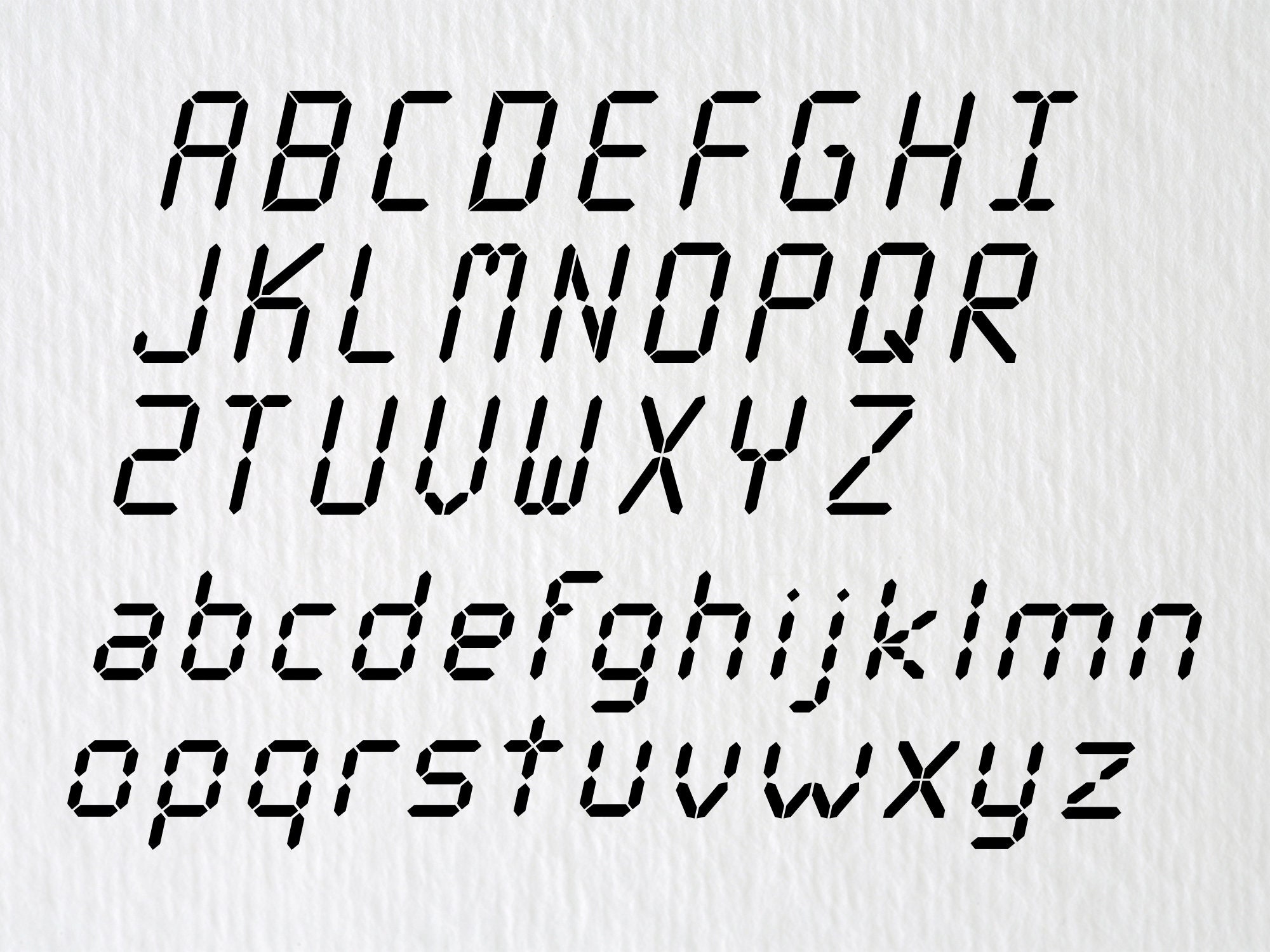 Alarm Clock Font, Clock Font, Digital Clock, Digital Font, Clock Font ...