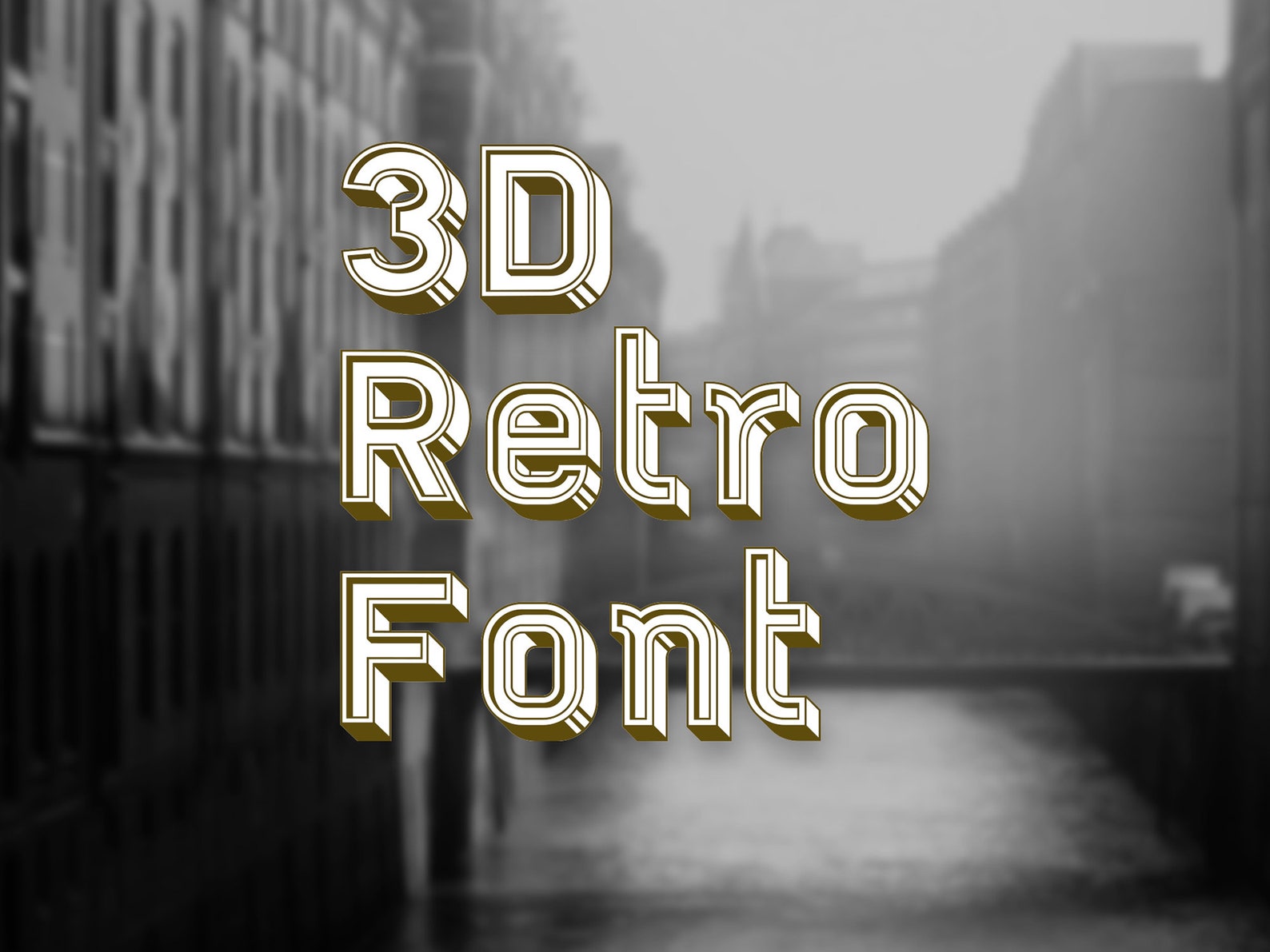 Retro Font, 3d Font, Retro Font Svg, Groovy Font, Svg Files for Cricut ...