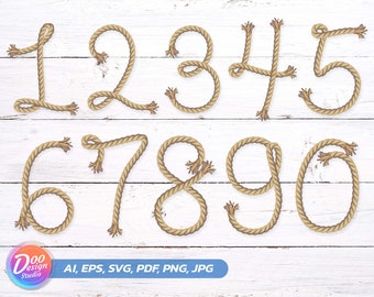 Rope Letters Svg, Fonts Cowboy Svg, Letters Commercial Pdf, Rope Svg ...