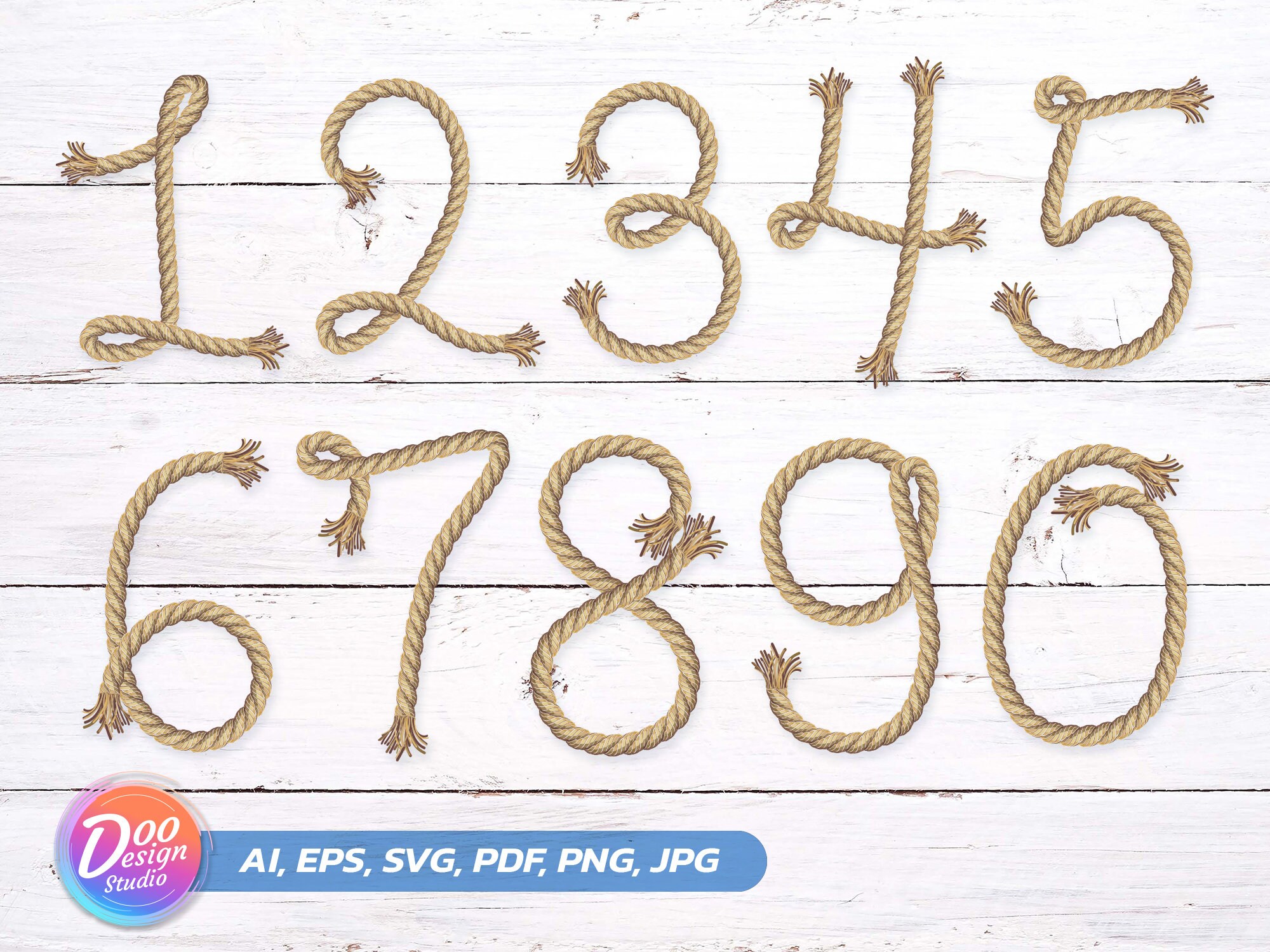 Rope Letters Svg, Fonts Cowboy Svg, Letters Commercial Pdf, Rope Svg ...