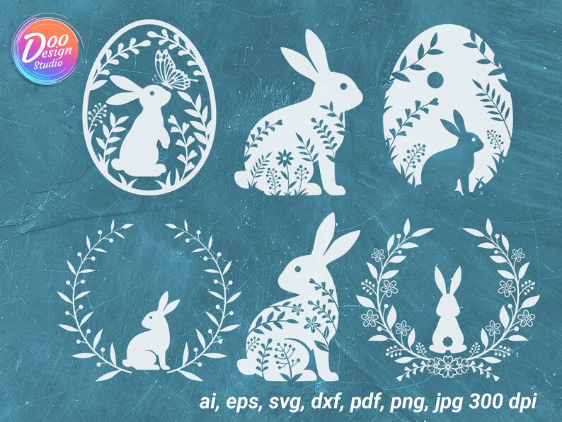 Easter Bunny Svg, Bunny Svg, Easter Bunny Bundle Svg, Rabbit Svg, Bunny ...