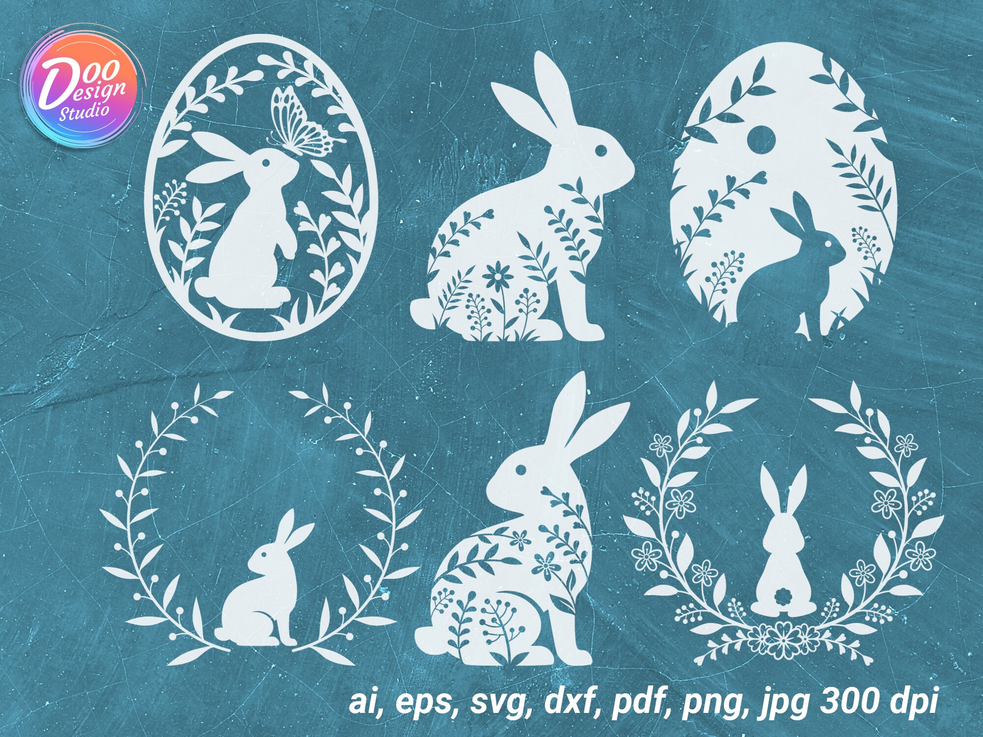 Easter Bunny Svg, Bunny Svg, Easter Bunny Bundle Svg, Rabbit Svg, Bunny ...