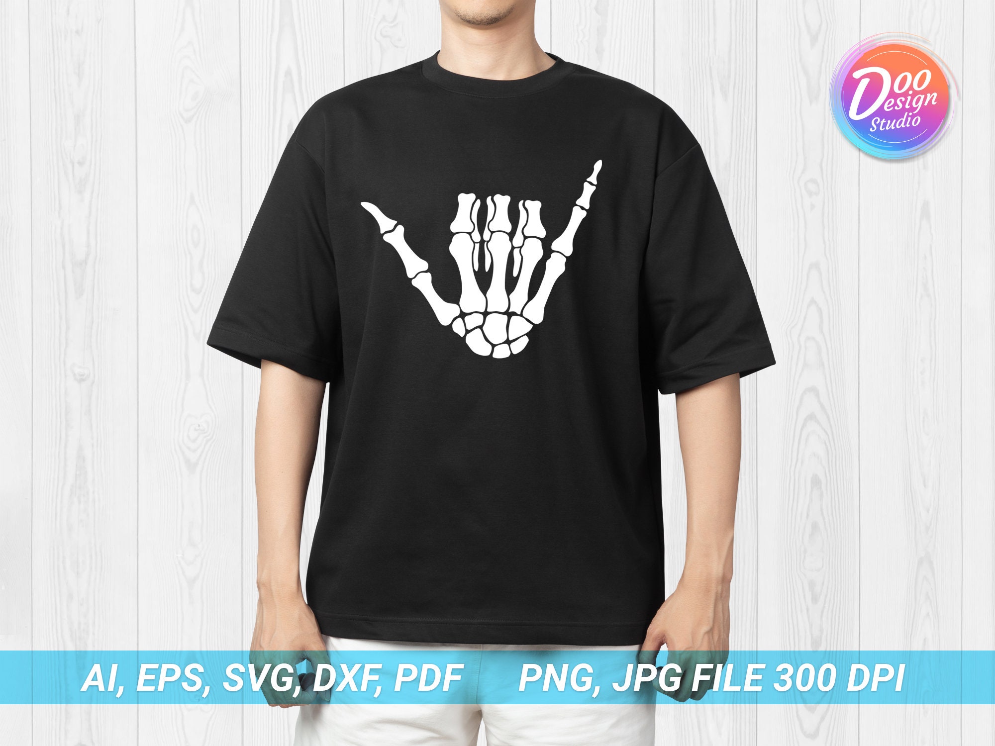 Shaka Skeleton Hand, Sign Svg, Peace Sign Svg, Skeleton Svg, Skeleton ...